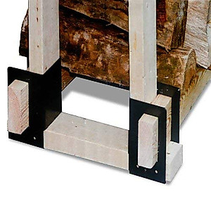 Rutland Stack N Store Corner Brackets for Building Storage Racks, Set of 4