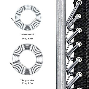4 Pcs Universal Replacement Cord for Chair Universal Bungee Cord Laces Elastic Oxford Rope Gravity Chair Repair Kit for Lounge Chair Recliners Anti Gravity Chair Bungee Chair (Grey)