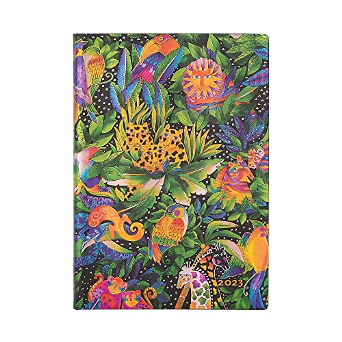 Paperblanks 12-Month Flexi Planners 2023 Jungle Song | Horizontal | Midi (125 × 175 mm)