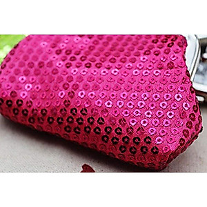 Little Girl Crossbody Bag,Glitter Crossbody Purse Messenger Bag Hand Bag Toddler Kids Purse with Sparkly Crown Hair Clip,Pink and Purple