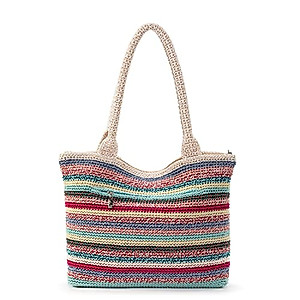 The Sak womens Classics Hand-crochet Carry-all Crafted Classics Hand Crochet Carry All, Eden Floral Embroidery, One Size US