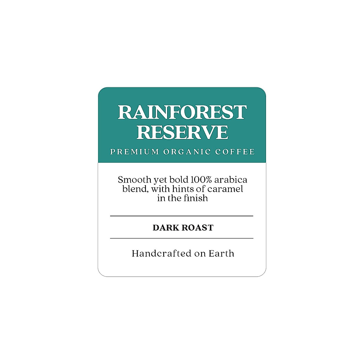 Copper Moon Whole Bean Coffee, Dark Roast, Rainforest Reserve Organic Blend, 2 Lb