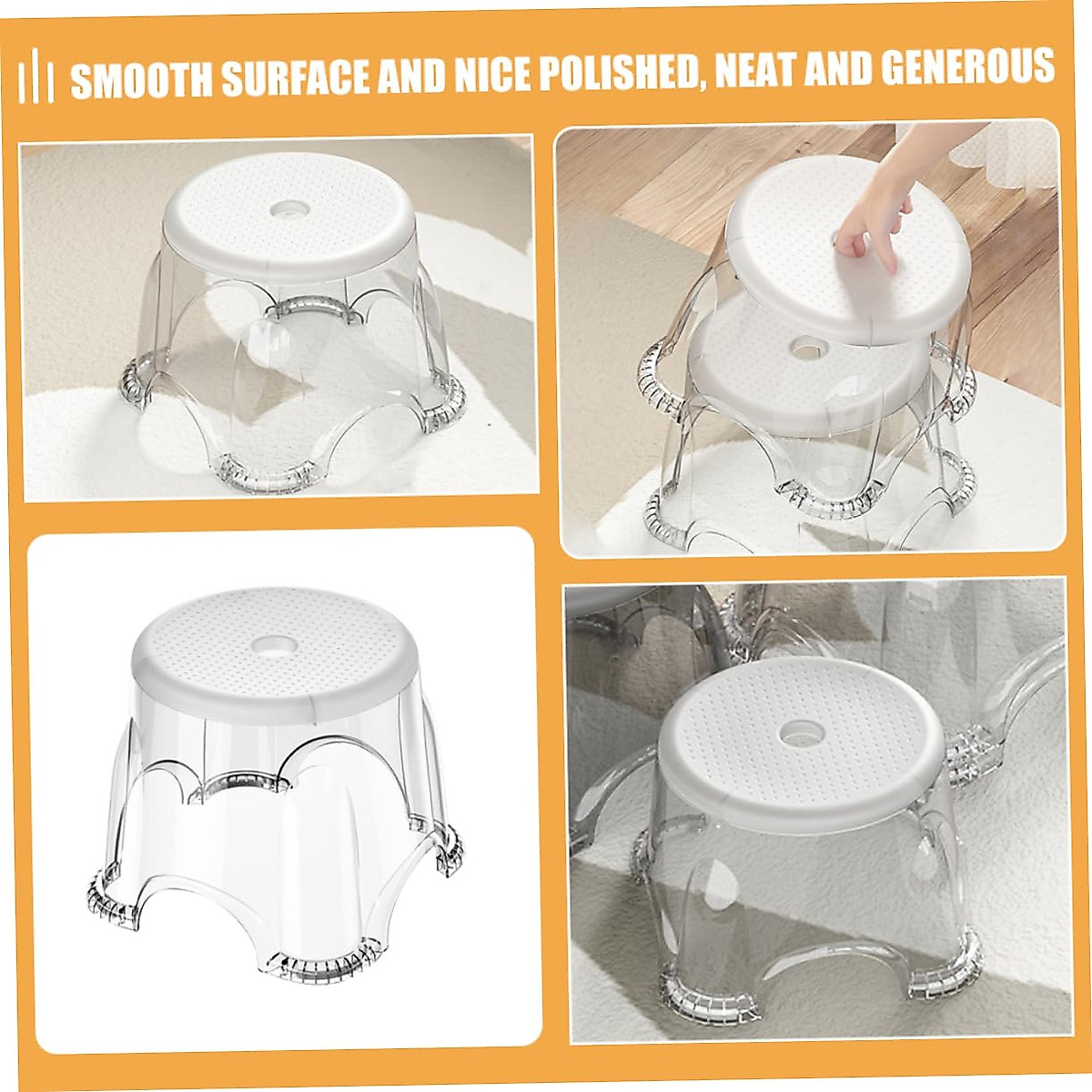 MERRYHAPY Bathroom Stool Footstool Ergonomic Stool Bench for Shower Toilet Stool Stools Shoes Changing Stool Shoe Changing Stool Thicken The Bench Pedal Step Stool Small Stool The Pet