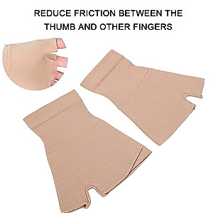 Wrist Brace Compression Recovery Support Brace Wrist Thumb Fingerless Wrist Gloves Sleeves for Carpal Tunnel Arthritis Tendonitis Repetitive Strain Sports Injuries Unisex 1 Pair