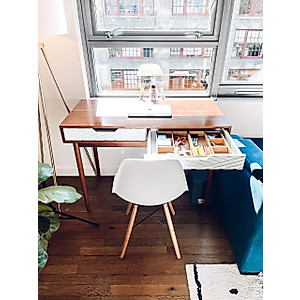 Lipper International 824 Bamboo Wood 4-Compartment Organizer Tray, 11 5/8" x 7 7/8" x 1 3/4"