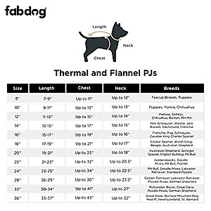 fabdog Dog Pajamas | Dog Onesie Size 22" - Owner Thermal Pajamas From S To XL - Cute Pajamas For Dogs | Available in Heather Grey