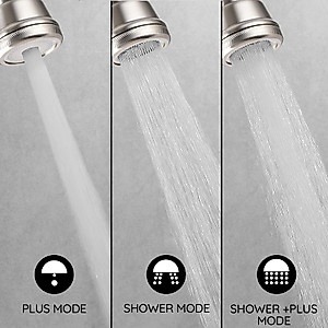 Srmsvyd Kitchen Faucet Sprayer head Attachment 360° Rotatable Soild Brass Moveable Kitchen Tap Head High Pressure Faucet Booster Easy to Wash Dishes Wash Vegetables and Wash Fruits（black）