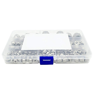 Guard4U #6-32#8-32#10-24 1/4-20 5/16-18 3/8-16 1/2-13 UNC Acorn Dome Cap Head Hex Nuts Assortment Kit -120Pcs 7-Kinds 304 Stainless Steel Hexagon Decorative Cap Nuts