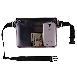 Waterproof Pouch Set, 2 Pack Phone Bag Fanny Pack with Waist/Shoulder, Water Proof Beach Gear Universal Accessories for Men Women Kids