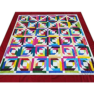 50 PCS 10" x 10" Precut Multi-Colors Cotton Fabric Squares Fabric Bundles for Sewing & Quilting Beginners