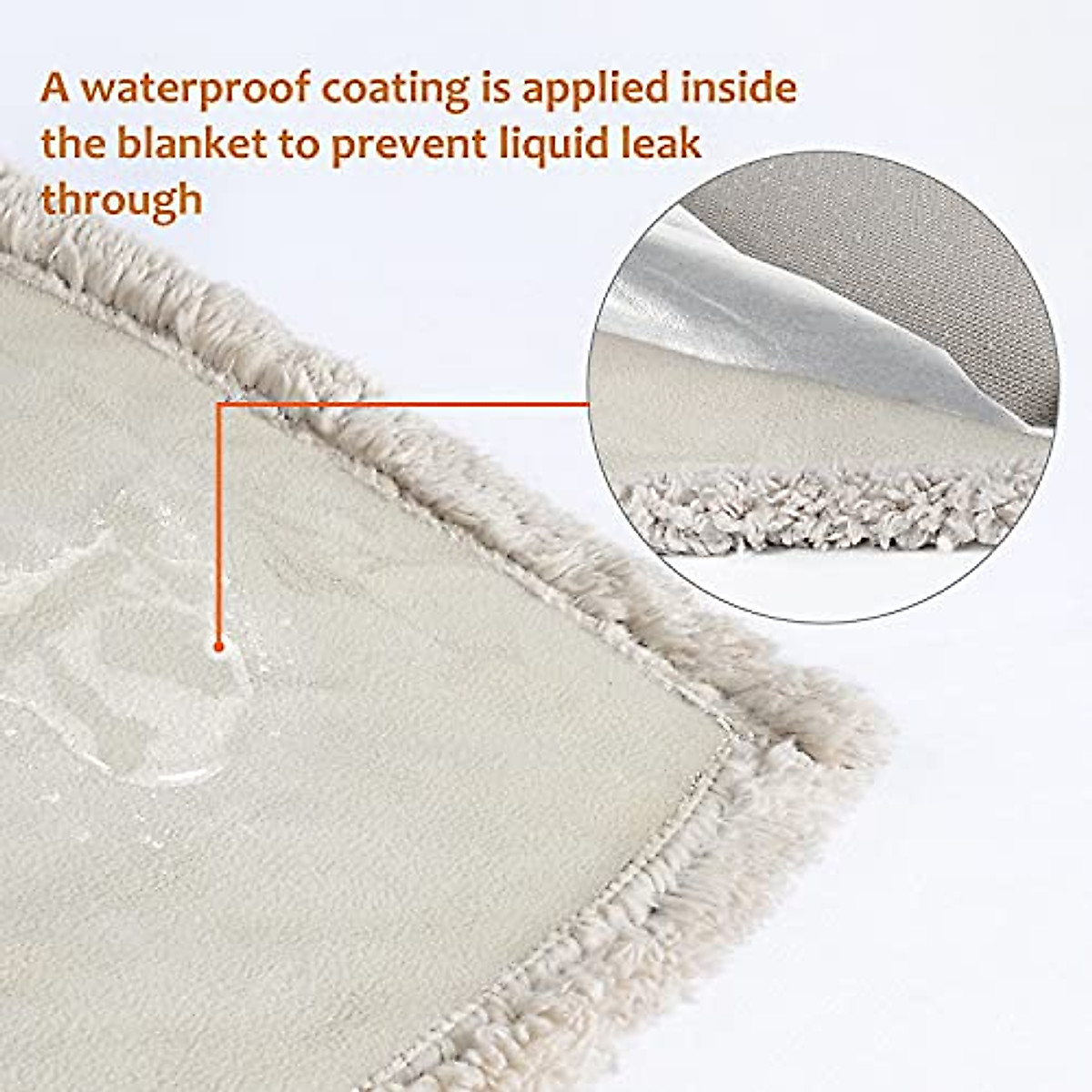 Kritter Planet Waterproof Pet Blanket, Pee Proof Reversible Dog Blanket Cover for Couch Bed, Liquid Proof Furniture Protector for Small Large Dogs Cats