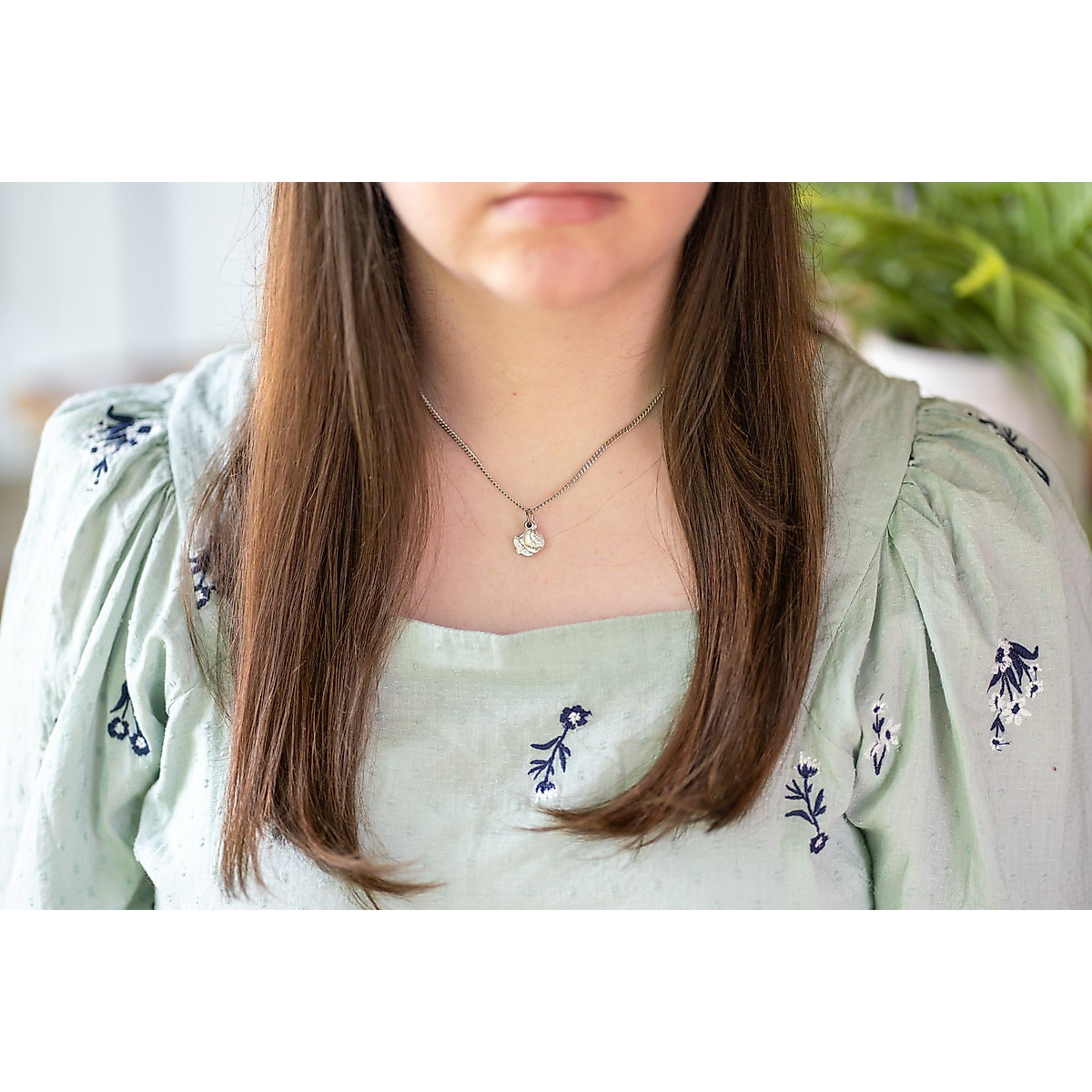 Heartland Store Sterling Silver Women's Triple Slide Rose with Miraculous Pendant + 18 Inch Rhodium Plated Chain & Clasp