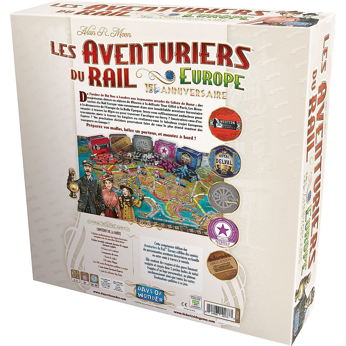 Asmodee Jeu - Les Aventuriers du Rail : Europe (15eme Anniversaire)