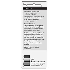 EZY DOSE Flents Straight & Bent Tip Medicine Droppers Bottle, Transparent and Black, 2 Count