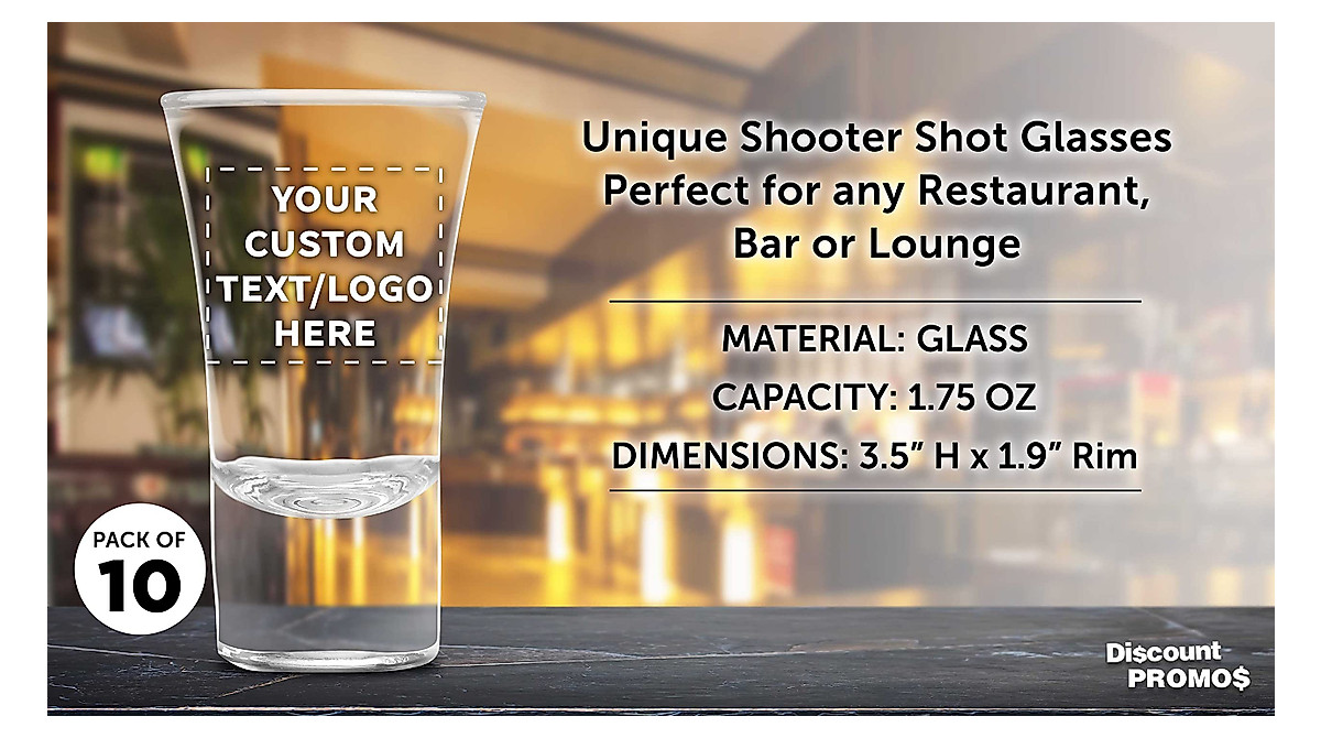 Custom 2 oz. Lord Shooter Shot Glasses - Personalized Party Glassware