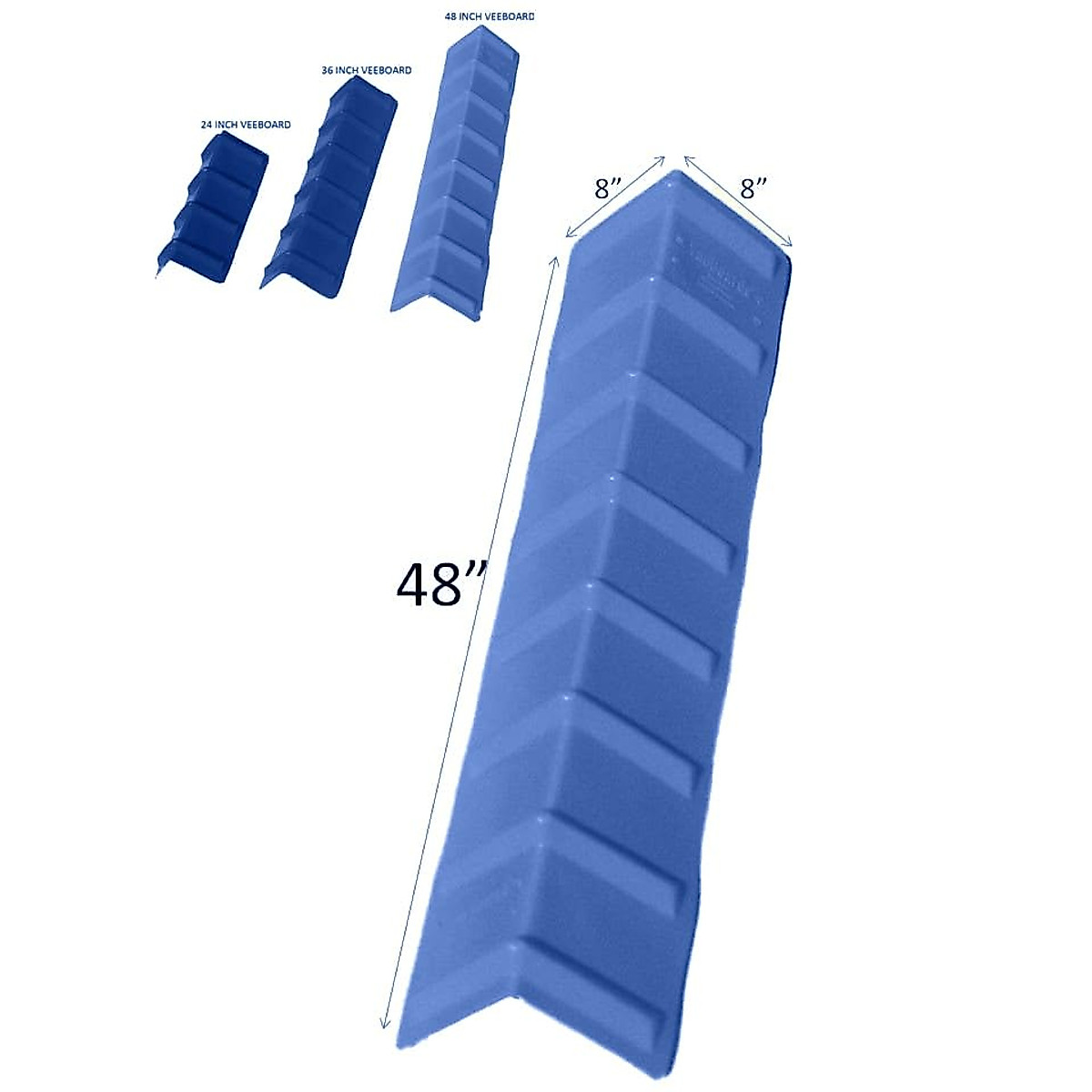 Mytee Products Blue Corner Protector V Shaped/V Edge Guard - 8" x 8" x 48" Inches