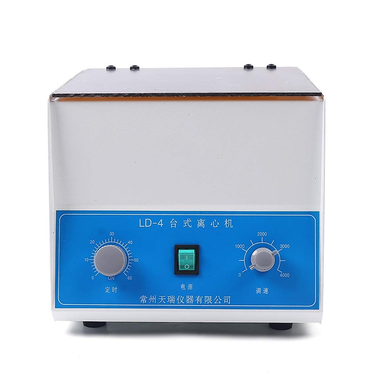 LD-4 Electric Lab Benchtop Centrifuge, 4000RPM 4 Tubes x 100ml Centrifuge Machine with Timer and Speed Control for Lab