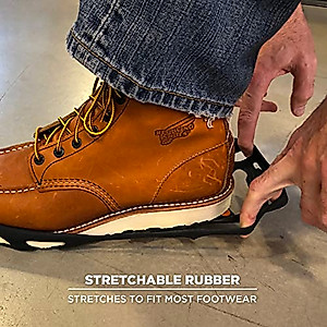 Ergodyne - 16785 TREX 6304 Step In Ice Traction Cleat with 12 Carbon Steel Spike Grips,Black,X-Large