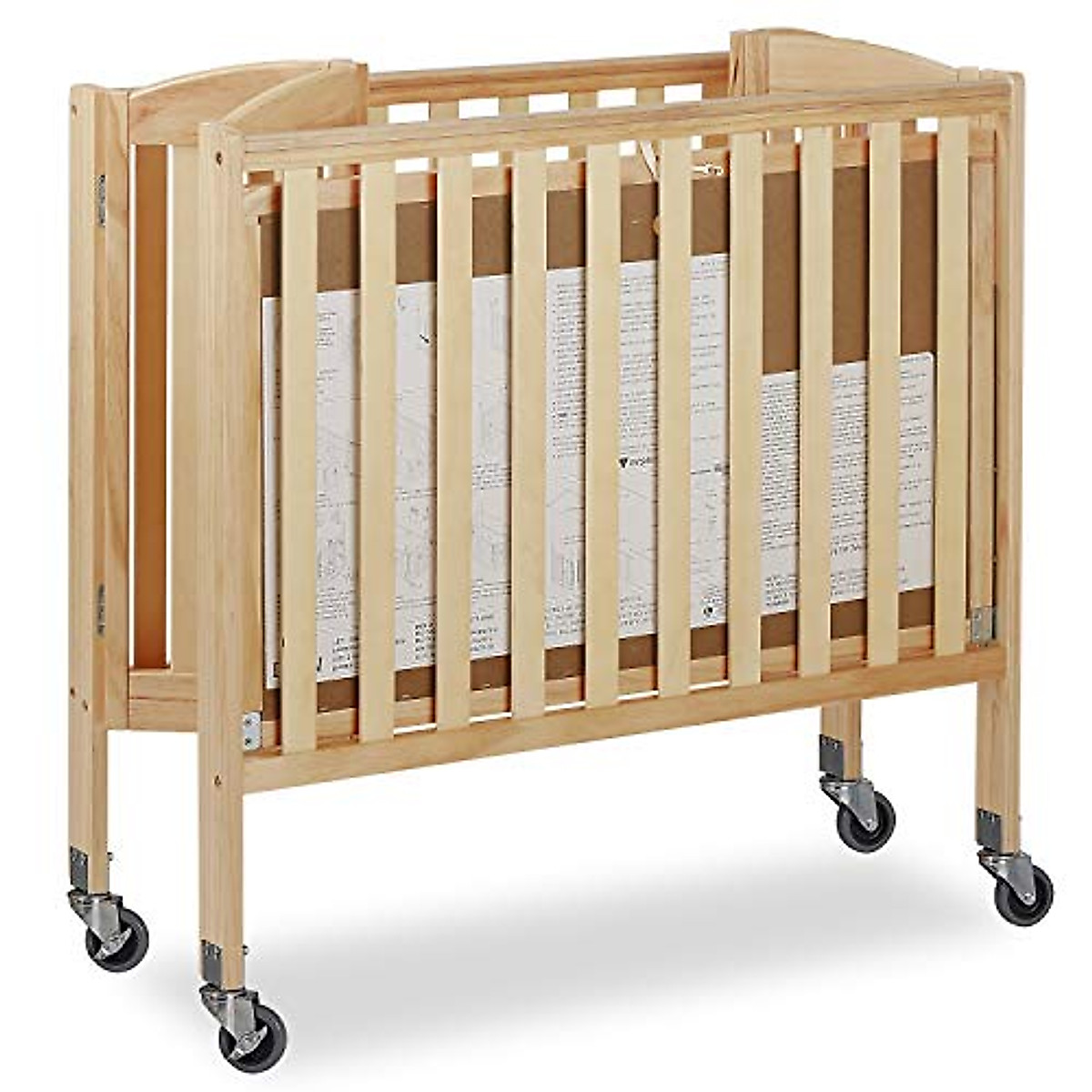 Dream On Me 3-in-1 Folding Portable Crib, Natural, Large