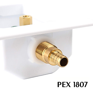 Watflow Ice Maker Outlet Box Without Water Hammer Arrestor，PEX Connection, 1/4-Turn Ball Valve…