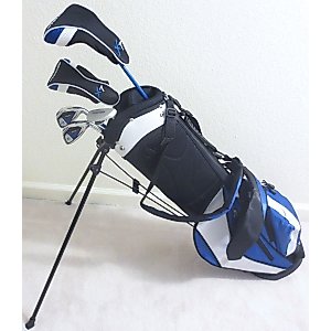 Boys Right Handed Junior Golf Club Set with Stand Bag for Kids Ages 8-12 Premium Jr. Professional Quality