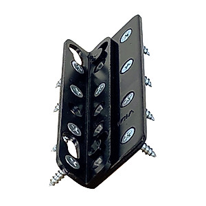 Set of 4 - No Mortise Bed Frame Brackets - Connects Headboard & Footboard to Side Rails - Screws & Instructions Included