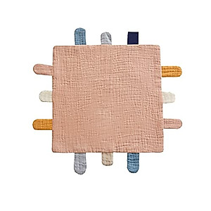 Colorful Cotton Muslin Lovey Blanket Security Blanket Soft & Breathable Lovie- Baby Gifts for Boys & Girls Lightweight Baby Security Blankets