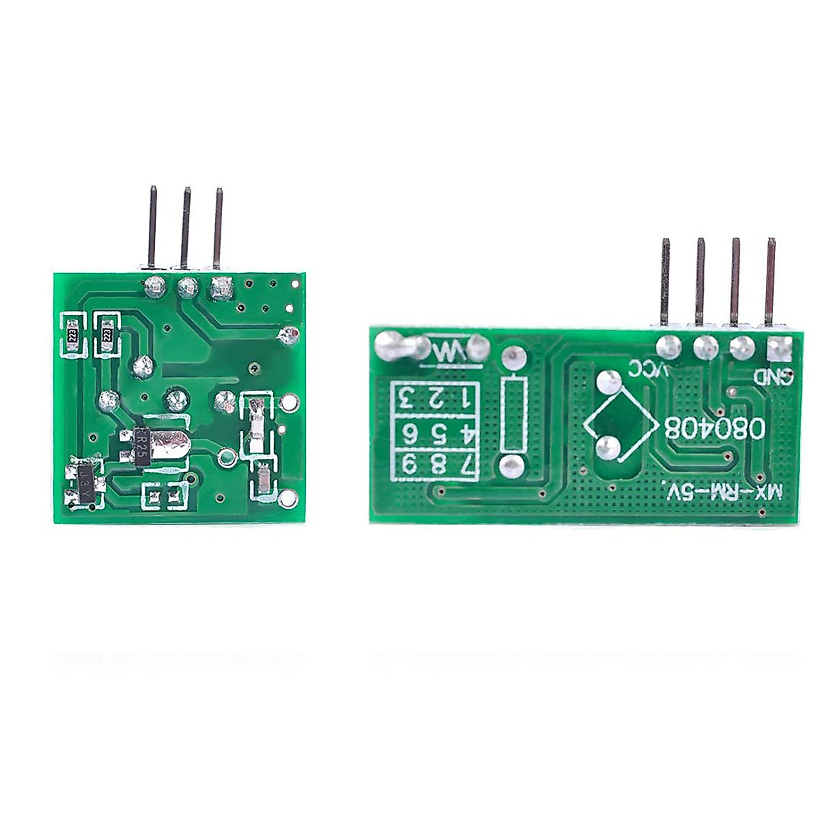 HiLetgo 5 Sets 433M Transmitter + Receiver Kit High Frequency Super Regenerative Transceiver Module for Burglar Alarm