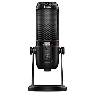 Donner USB Condenser Microphone for PC, PS4/5, USB Microphone with Instrument Interface for Gaming Recording Streaming Podcasting, 4 Pickup Patterns, Compatible with Major Live Broadcast Software