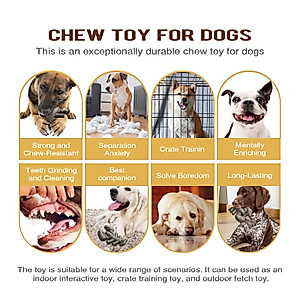 DeBage Dog Chew Toy, Lobster Dog Toy Heavy Duty Durable Chew Toys Indestructible Dog Chew Toys for Aggressive Chewers- Chew, Chase and Fetch for Large Dogs Gift (XL，Wood Color)