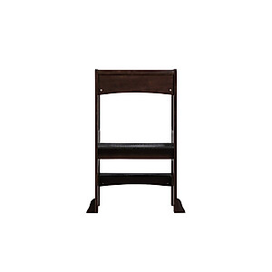 Stylish Kids On The Rise Kitchen Step Stool, Wooden Toddler Standing Tower with Safety Non-Slip Mat - Perfect for Kitchen Countertops, Ideal Kids Helper Learning Step Stool for Ages 3+ Espresso