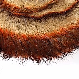 Shaggy Faux Fur Roll - Acrylic Fabric 4" X 70" Inches (10 cm X 180 cm) Rolls of Fur - Artificial Fur Like Material - Use Fur Pieces for Crafts, DIY, Costume Design, Decoration (Natural)