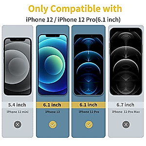 UNBREAKcable 3-Pack Screen Protector for iPhone 12 / iPhone 12 Pro, Double Shatterproof Tempered Glass [Easy Installation] [9H Hardness] [99.99% HD Clear] [Case Friendly] for iPhone 6.1 inch