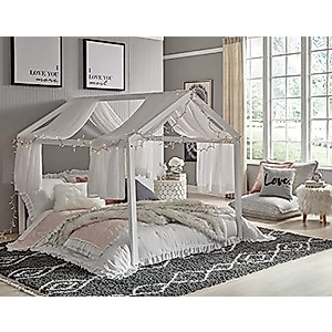 Signature Design by Ashley Flannibrook Contemporary House Bed Frame, Full, White