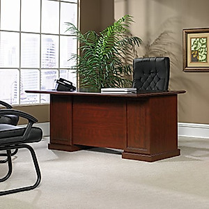 Sauder Heritage Hill Executive Desk, L: 70.51" x W: 35.43" x H: 29.69", Classic Cherry Finish
