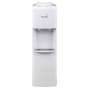 Primo Top-Loading Water Dispenser - 2 Temp (Hot-Cold) Water Cooler Water Dispenser for 5 Gallon Bottle w/Child-Resistant Safety Feature, White