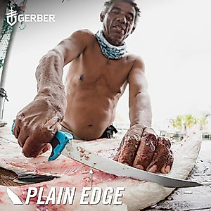 Gerber Gear Controller - Saltwater Fishing Fillet Knife for Fishing Gear - Cyan, 6 Inches