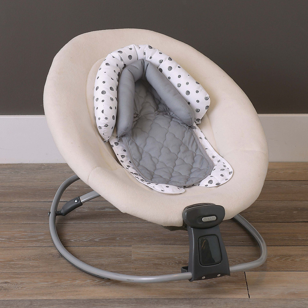 Travel Bug Baby & Toddler 2-in-1 Head Support Duo Head Support for Car Seats, Strollers & Bouncers (Grey/White)