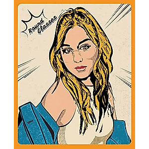 Cyxus Blue Light Glasses for Women Round Wire Frame UV Blocking Filter Computer Glasses Men Clear Lens Metal Eyewear Ultralight Relieve Digital Screen Eye Strain, Headache