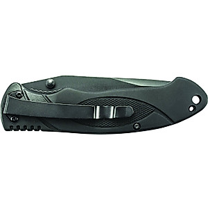 Smith & Wesson Extreme Ops SWA25 7.8in High Carbon S.S. Folding Knife with 3.3in Clip Point Blade and Aluminum Handle for Outdoor, Tactical, Survival and EDC