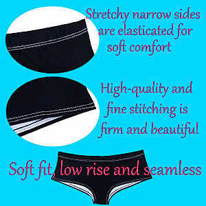 JIQIMEI Women's Underpants Funny Panties, Soft and comfortable Low rise sexy, Gift Ideas for her (JQMNK104 L)