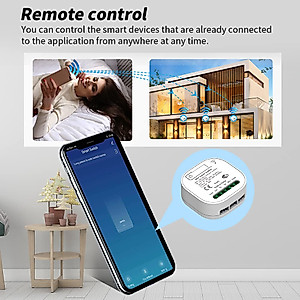 DoHome Homekit WiFi Relay Switch, Smart Relay Wireless Remote Control Light Switch Voice Control Outlet Timer Work with Siri, Alexa and Google Assistant DIY Your Home 2 Pack (Square)