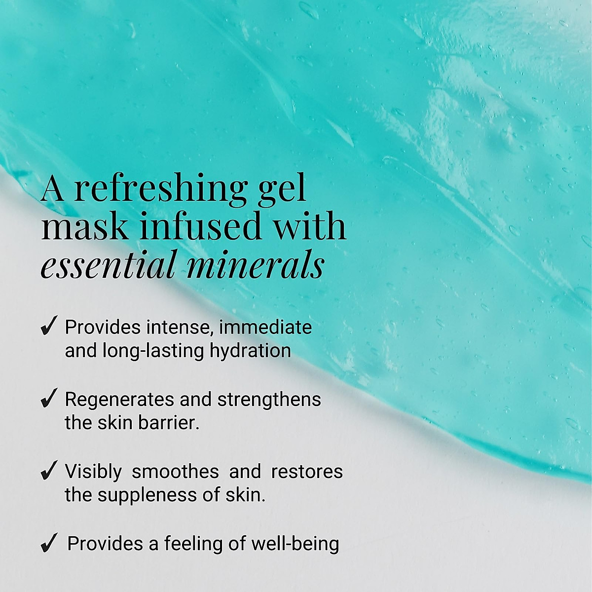 G.M. COLLIN Aqua Mask | Hydrating Facial Mask with Moisturizing Jelly Texture | Visibly Smoothes and Restores Suppleness