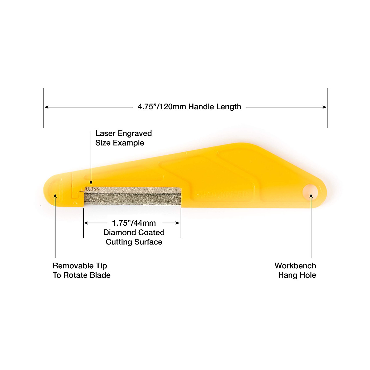 MusicNomad 6 pc. Electric Guitar Diamond Coated Nut File Set - Super Light Strings (MN667)