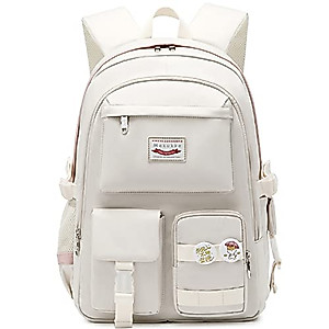 Makukke Corduroy Totes Bag Bundle| School Backpacks for Teen Girls - Laptop Backpacks 15.6 Inch College Bookbag