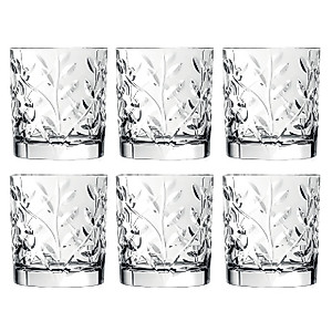 Barski Tumbler Glass - Double Old Fashioned - Set of 6 - Glasses - Designed DOF Crystal Glass Tumblers - For Whiskey - Bourbon - Water - Beverage - Drinking Glasses - 11 oz. - Made in Europe