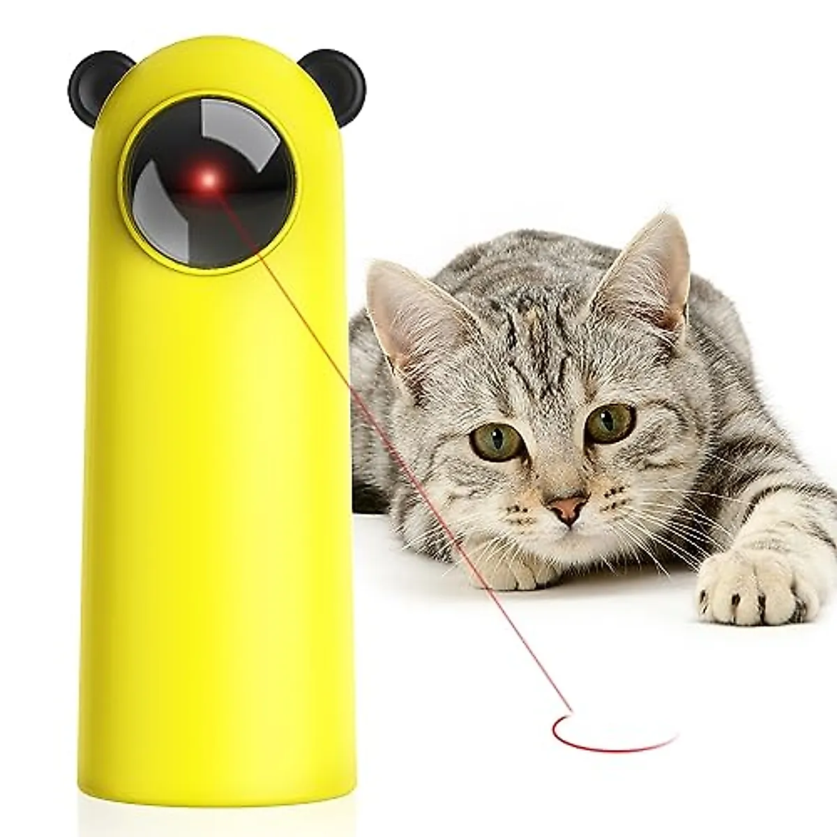 Laser Pointer & Interactive Puzzle Toy for Indoor Cats - Automatic, Cat Stuff, Kitty Toys
