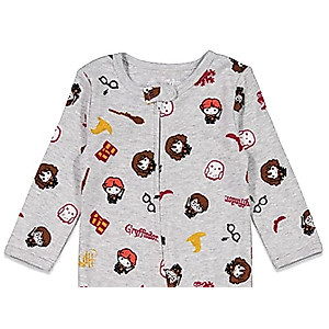 Harry Potter Newborn Baby Boys 2 Pack Zip Up Costume Sleep N' Play Coveralls Gryffindor 3-6 Months