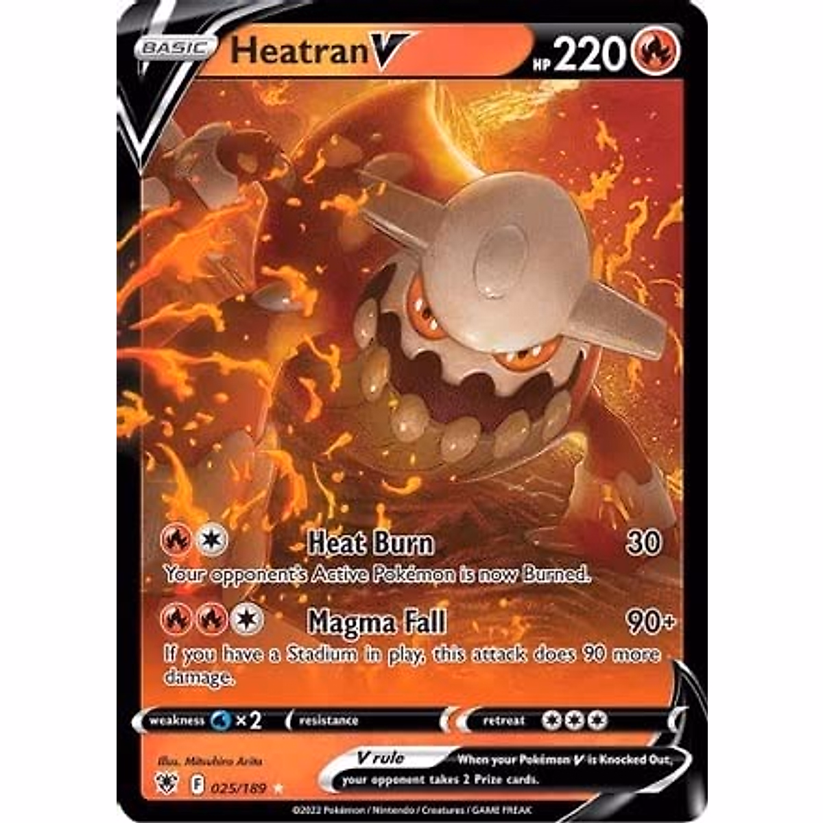 Heatran V - 025/189 - Ultra Rare - Sword & Shield - Astral Radiance