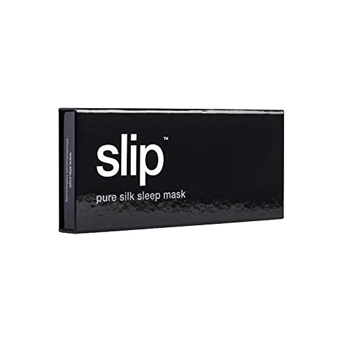 Slip Silk Sleep Mask, Black (One Size) - 100% Pure Mulberry 22 Momme Silk Eye Mask - Comfortable Sleeping Mask with Elastic Band + Pure Silk Filler and Internal Liner